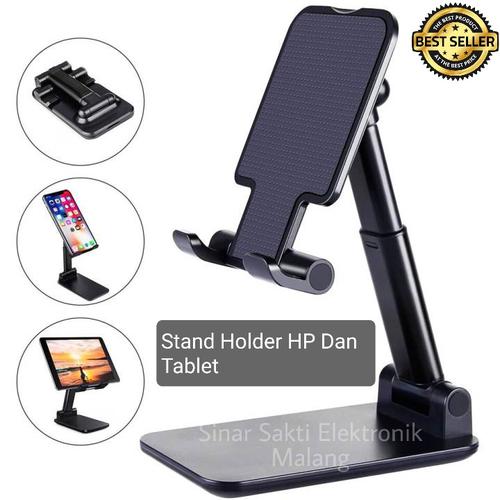 Jual Stand Holder HP Tablet Lipat / Dudukan Tatakan Hp Universal Meja ...