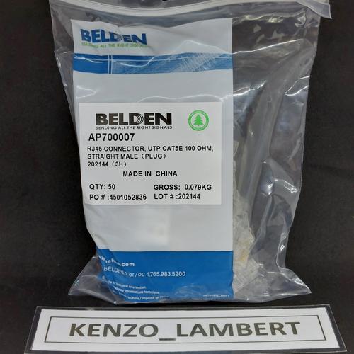 Jual RJ45 CONNECTOR UTP CAT 5e BELDEN AP700007 eceran persatuan ...