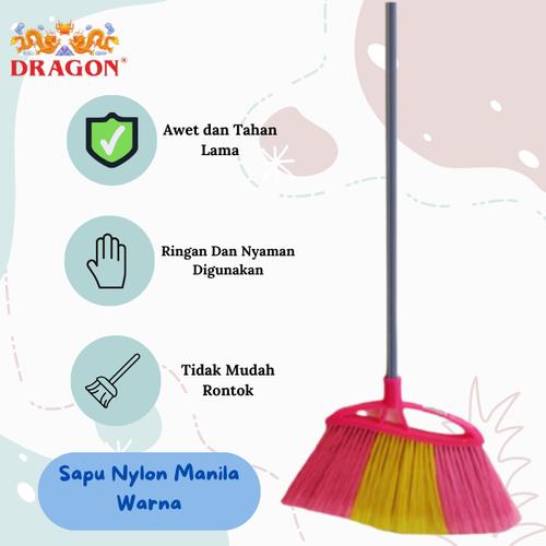 Jual Sapu Nylon Manila Warna | Sapu Lantai Plastik | Alat Kebersihan ...
