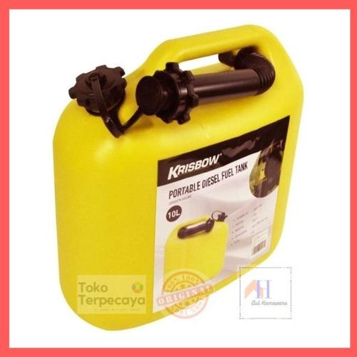 Jual Ready Krisbow Jerigen Solar Plastik 10 Ltr/Tempat Solar/Jerigen ...