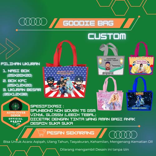 Jual Goodie Bag Custom Tulisan Gambar untuk Aqiqah Ulang tahun ...