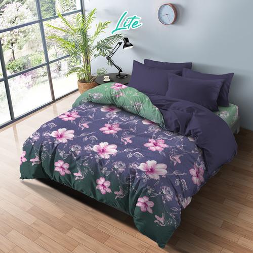 Promo KINTAKUN Bedcover Set Fitted 160 x 200 Queen LITE 20 cm - Moss ...