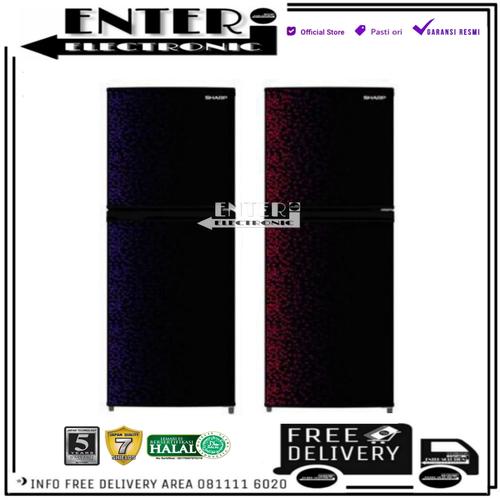 Promo SHARP SJ316MG GB GR - LEMARI ES 2 PINTU 256L 237L SHARP SJ 316MG ...