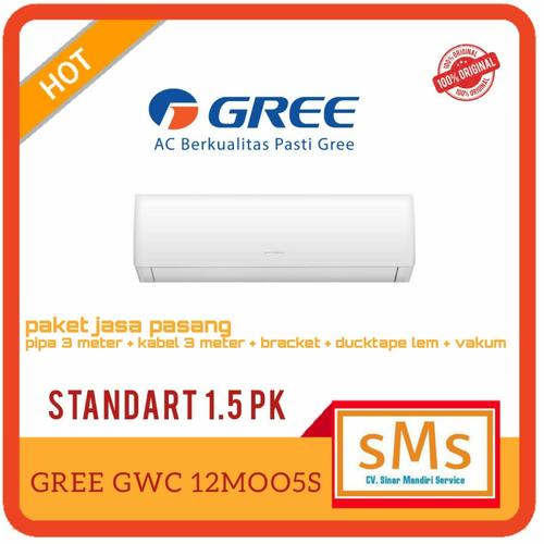 Jual AC GREE STANDARD - AC 1.5pk - GWC-12moo5(S) - PUTIH (Indoor ...