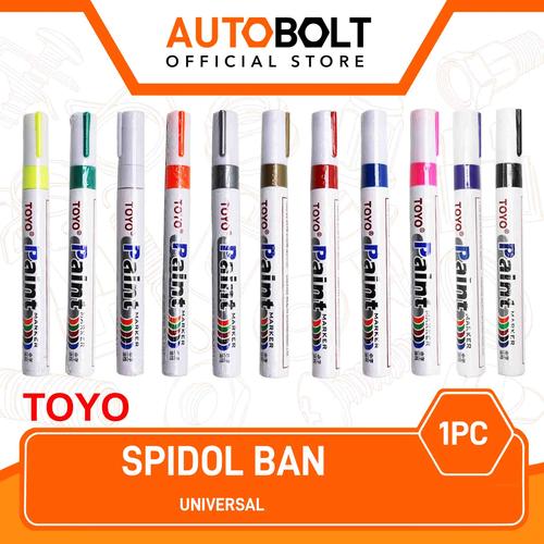 Jual Spidol Ban TOYO Paint Maker Permanen Mewarnai Ban Motor Mobil ...