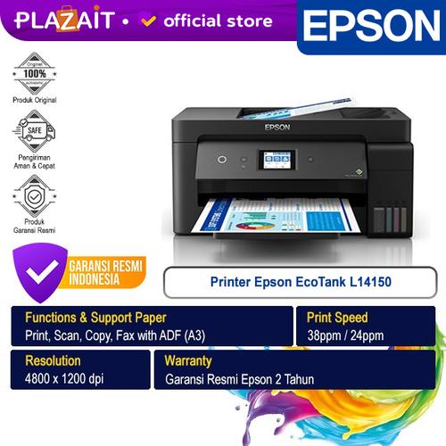Promo Epson Printer EcoTank L14150 A3+ Wi-Fi Duplex - All In One (Print ...