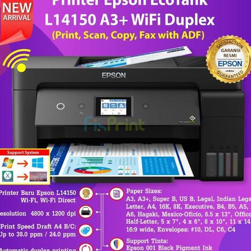 Jual EF Printer Epson Ink Tank EcoTank L14150 A3+ WiFi Print Scan Copy ...