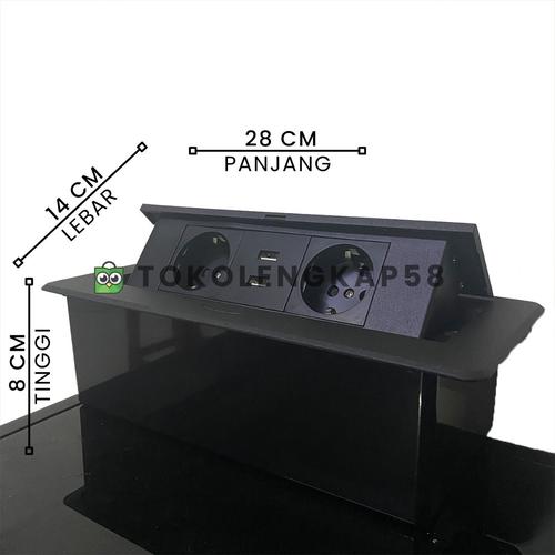 Jual Stop Kontak Tanam Meja Meeting / Flip Up Stop kontak Table Socket ...