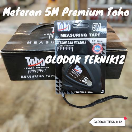 Jual METERAN TOHO 5 METER BLACK SERIES / ALAT UKUR PLAT 5M TOHO HITAM ...