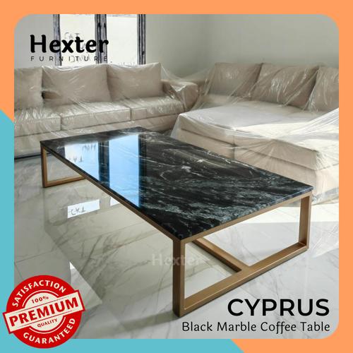 Jual CYPRUS - Black Marble Coffee Table - Meja Marmer Tamu Mewah - Kota ...