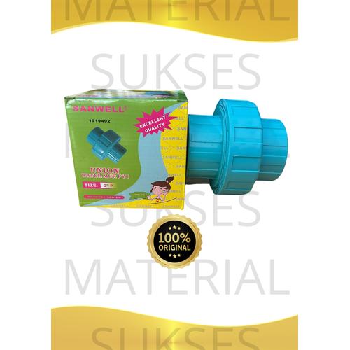 Jual WATERMUR PVC SANWELL 2" INCH / WATER MUR POMPA UNION FITTING PIPA ...