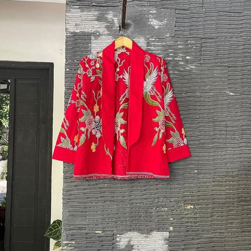 Jual Bolero Batik Blazer Batik Outer Vest Cardigan Burung Batik Modern ...