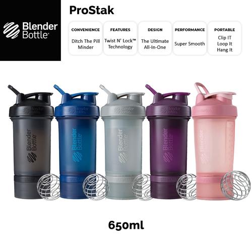 Jual BlenderBottle ProStak System 650 ml with Pill & Protein Storage ...