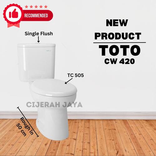 Jual KLOSET DUDUK TOTO CW420J+SW420JP+TC505 / MONOBLOK TOTO CW 420 J CW ...