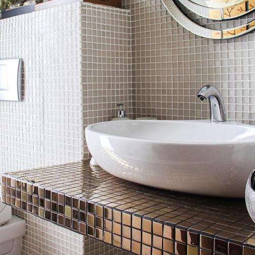 Jual Keramik Kitchen Set Dapur Minimalis - Mozaik Venus Deluxe Bronze ...