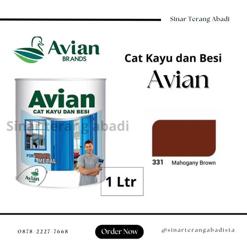 Jual Cat Kayu & Besi Avian 1 KG 331 Mahogany Brown - Kota Bandung ...