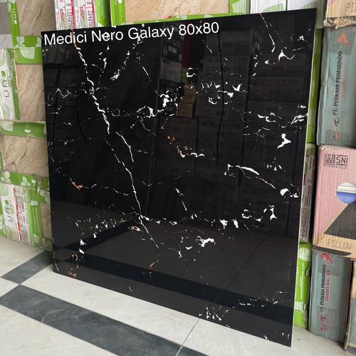 Jual Granit 80x80 Medici Nero Galaxsi Motif Marmer Lantai/Dinding kw1 ...