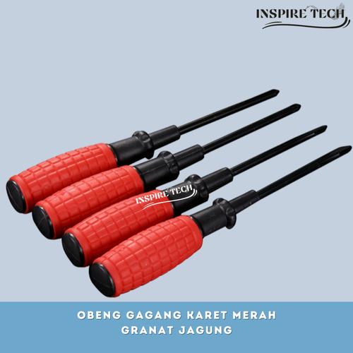 Promo Obeng Jagung ge r an at merah 2 - 8 INCH PLUS DAN MINUS GAGANG ...