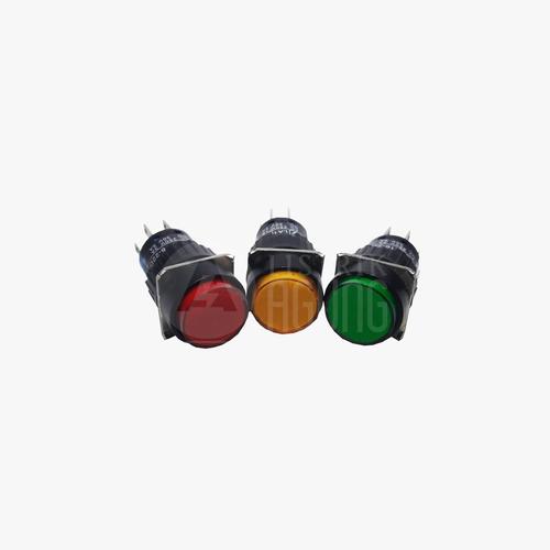 Jual DV Push Button LED 16mm Spring Return / LA16-C22D - Merah - Kota Semarang - Listrik Agung ...