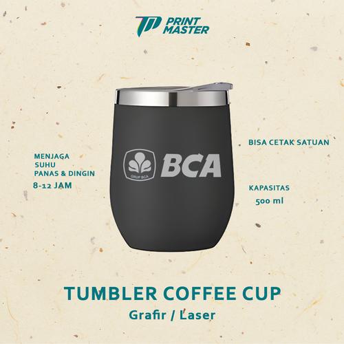 Jual Coffee Stainless Mug Cupapi Custom Gelas Kopi Laser Grafir - Hitam ...
