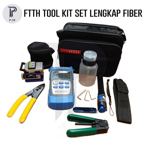 Jual FTTH 1 Set Tool Kit SET Lengkap OPM VFL Cleaver FO Fiber Optic ...