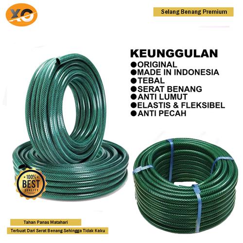 Jual Selang Benang Air Elastis 1/2 5/8 3/4 1 Inch Serat Benang Anti Lumut - 5/8 Inch - Kab ...