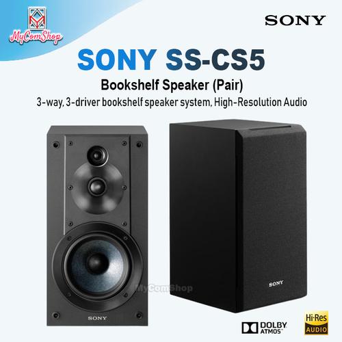 Jual SONY SS-CS5 3-WAY 3-DRIVER BOOKSHELF SPEAKER SYSTEM HI-RES AUDIO ...