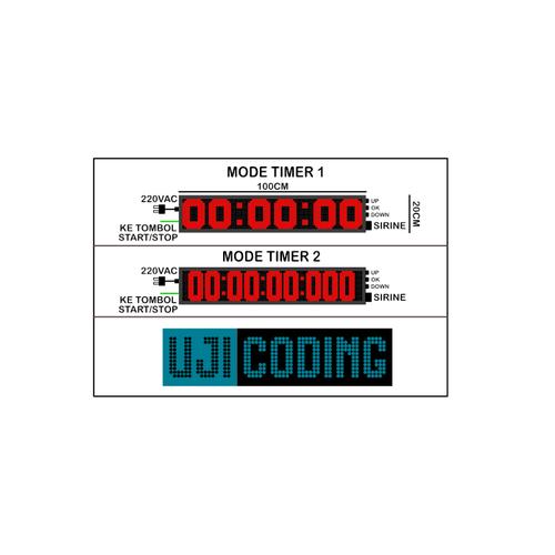 Jual Controller Timer Stopwatch Counter Down 1x3 Panel P10 Balap - Kab ...