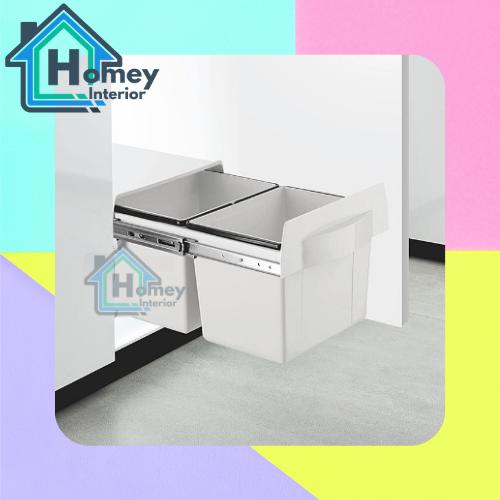 Jual VITCO Kitchen Cabinet Double Waste Bin/Tempat Sampah Rel Tarik ...