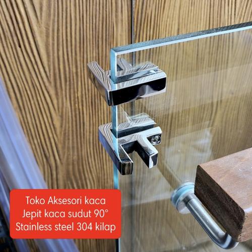 Jual KONEKTOR SIKU KACA KE KACA SISTEM JEPIT SUS304 - Kota Surabaya ...
