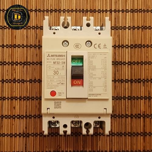 Jual Mccb Mitsubishi NF32-SW 3 Phase 30 Ampere Original Japan - Jakarta ...