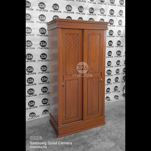 Jual Lemari Pakaian 2 Pintu Sliding Minimalis - Almari Anak Sliding ...