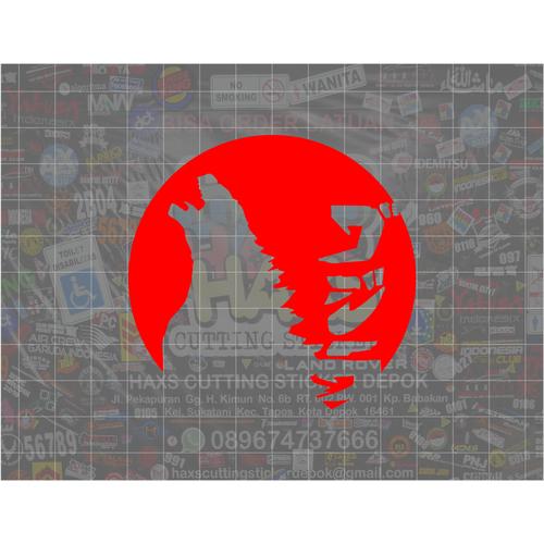 Jual Cutting Sticker Logo Godzilla V.1 Ukuran 8 Cm Untuk Mobil Motor ...
