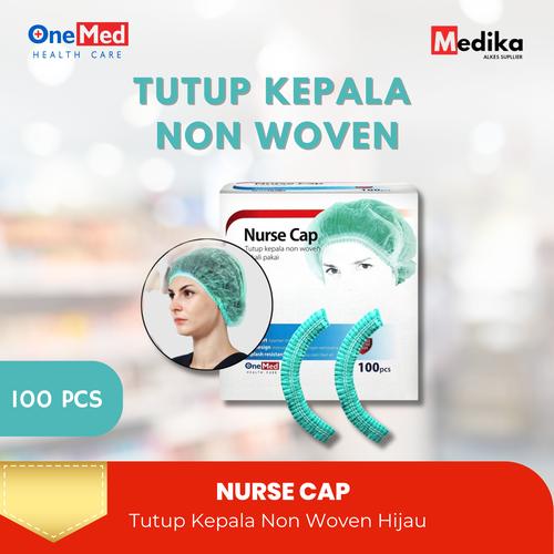 Jual NURSE CAP ONEMED Penutup Kepala Operasi Hair Net Gojek - Putih ...