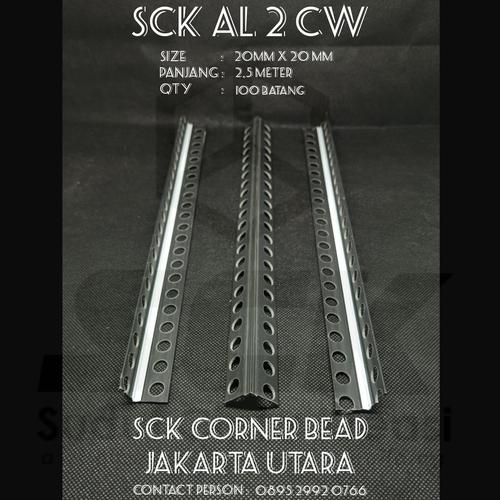 Jual Corner bead/Inner bead Sudutan dalam tembok UPVC PVC SCK AL 2 CW ...