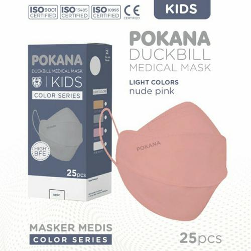 Jual Masker Pokana Duckbill Kids-4Ply Earloop Surgical Mask-Box isi 25 ...