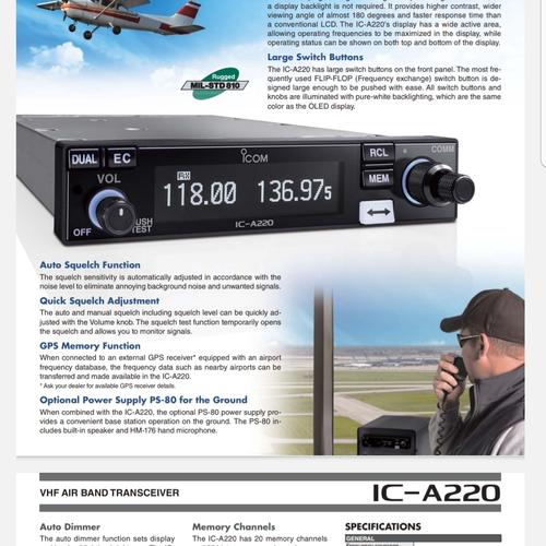 Jual ICOM ic a220 rig air band ori made in japan - IC A220 - Jakarta ...