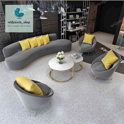 Jual SOFA MODERN SATU SET / SOFA LUXURY KEKINIAN / SOFA MODEL TERBARU ...