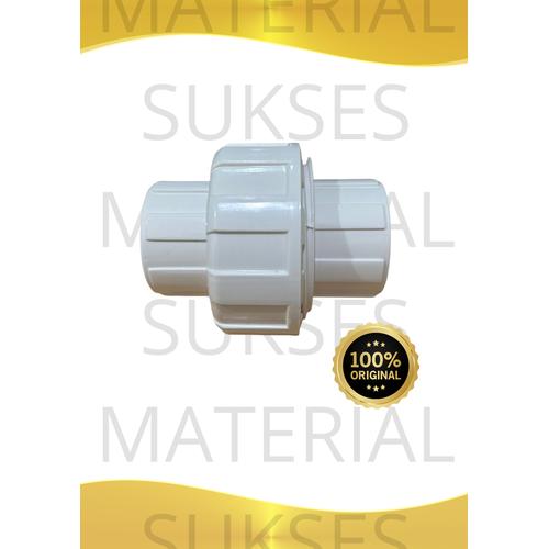 Jual WATERMUR PVC CISAL 1/2" INCH / WATER MUR POMPA UNION FITTING PIPA ...