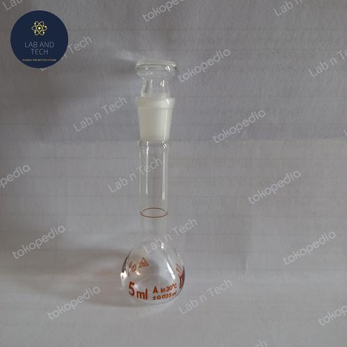 Jual Labu Ukur 5 ml katalog 5640-5 tutup kaca Iwaki Original Class A - Kota Bekasi - Lab n Tech ...