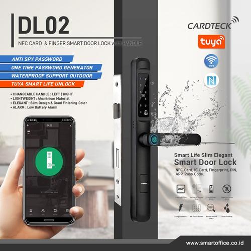 Jual Slim Smart Door Lock Finger&RFID Kunci Digital Pintu Aluminium ...