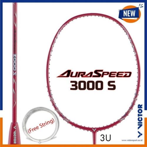 Jual RAKET BADMINTON VICTOR AURASPEED 3000 S 3U G5 / auraspeed 3000 ...