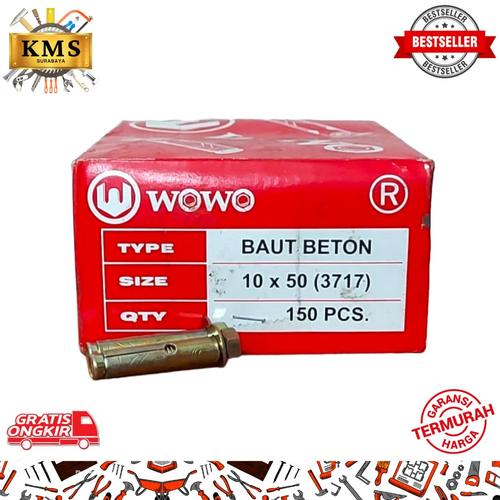 Jual Dynabolt Wowo 10 x 50 ( Dinabolt / Baut Tanam/Beton ) - 1box isi 150pc - Kota Surabaya ...