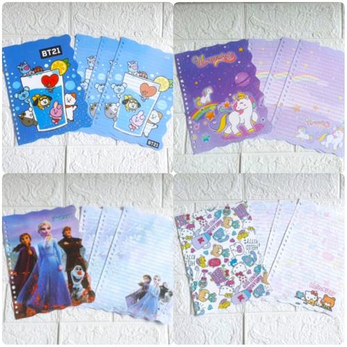Jual Isi kertas binder file A5 fancy karakter / Isi binder note A5 ...