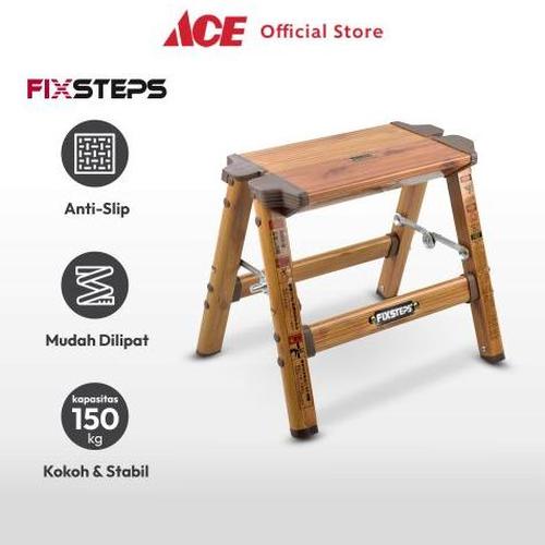 Jual Ace - Fixsteps Tangga Aluminium 1 Step Motif Kayu Multifunction ...