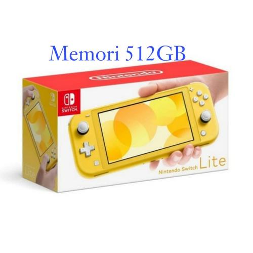 Jual Nitendo Switch Lite Yellow Console Memori 512gb isi Game Full ...