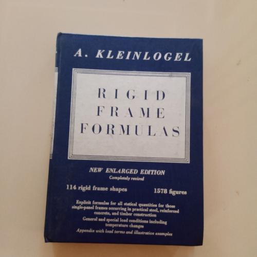 Jual RIGID FRAME FORMULAS - A. KLEINLOGEL - Kab. Kebumen - ajibukuu ...