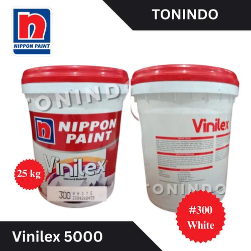 Jual Cat Tembok Nippon Paint Vinilex 5000 Kode 300 White/ Putih Pail ...