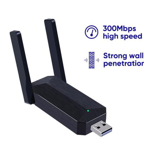 Jual Wifi wirelesss adapter USB WIFI 300Mbps network dongle - Putih ...