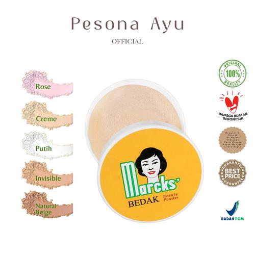 Promo MARCK'S MARCKS BEDAK BEAUTY POWDER CLASSIC 40gr - Bedak 40g-Rose ...